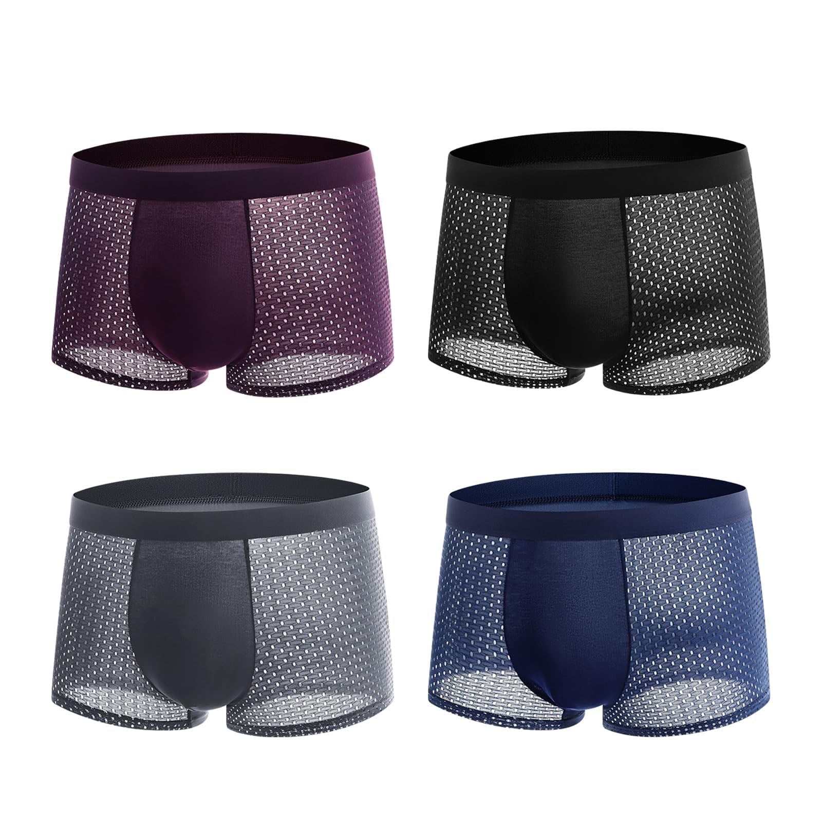 Boxers Briefs, Bamboo Fibre Boxer Shorts, Comfortable Breathable Briefs ...