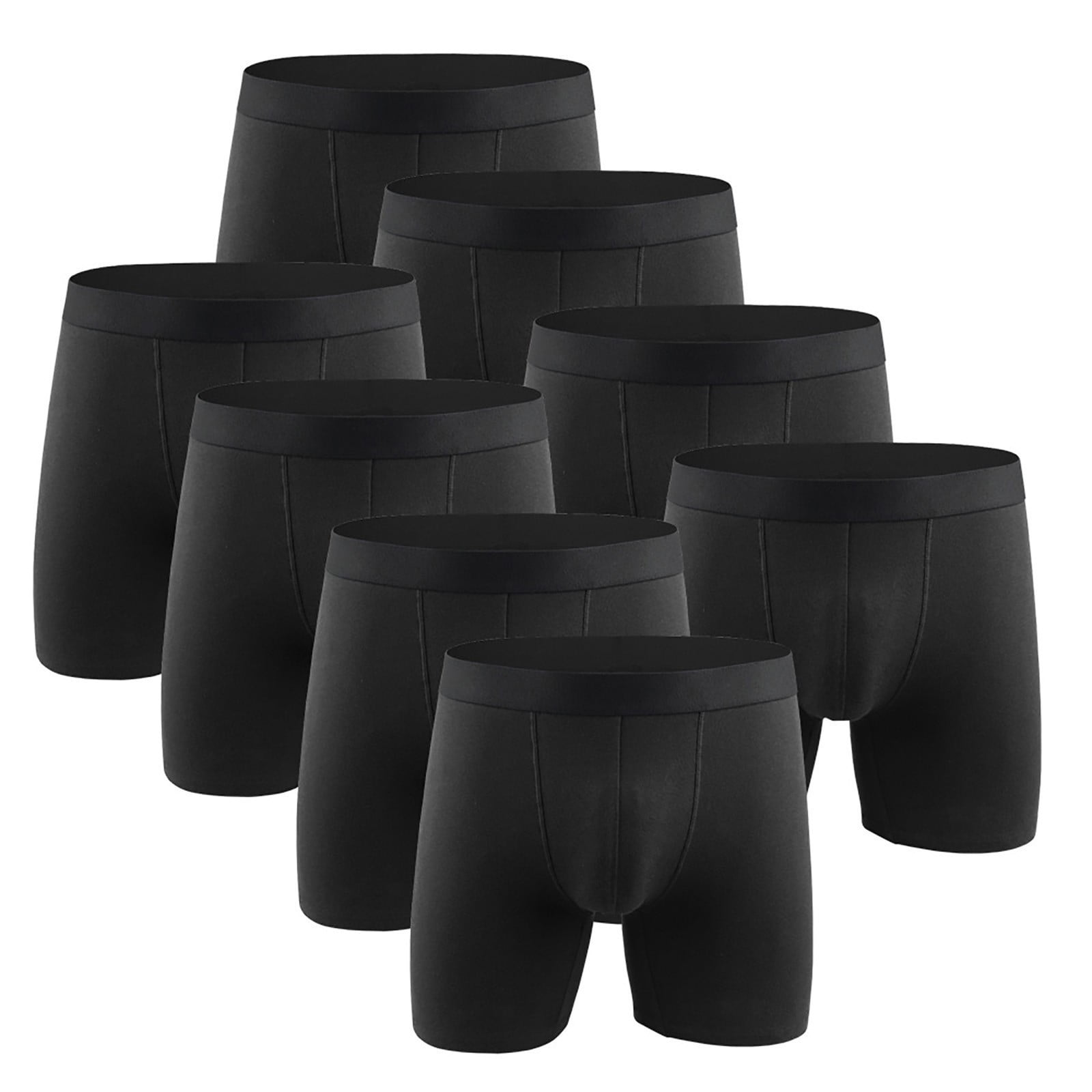 Boxers Briefs for Men Pack 8PC Men's Underwear Large Size Fatty Men's ...