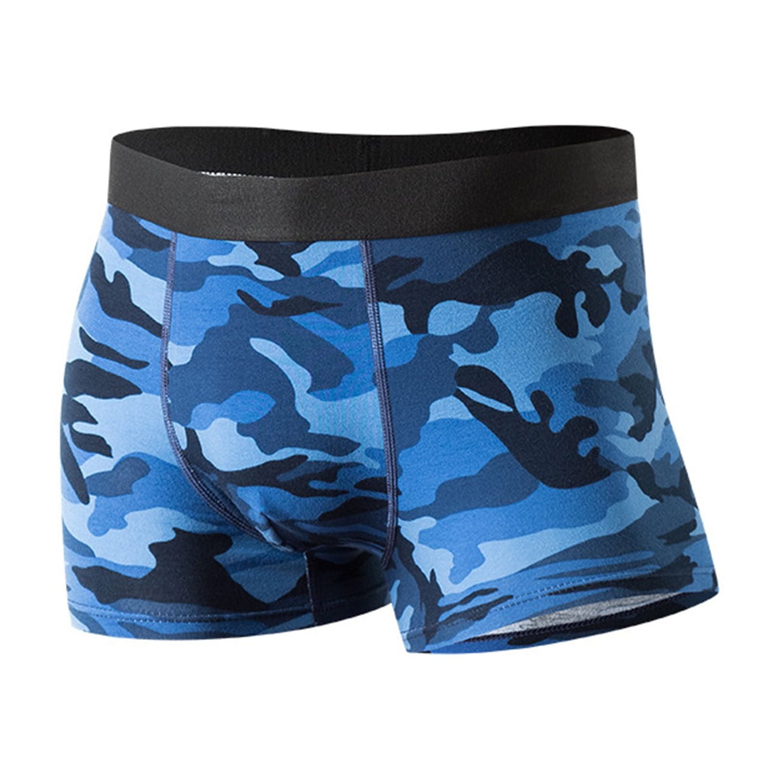 Boxers Briefs for Men Pack Men's Camouflage Cotton Printed Seamless ...