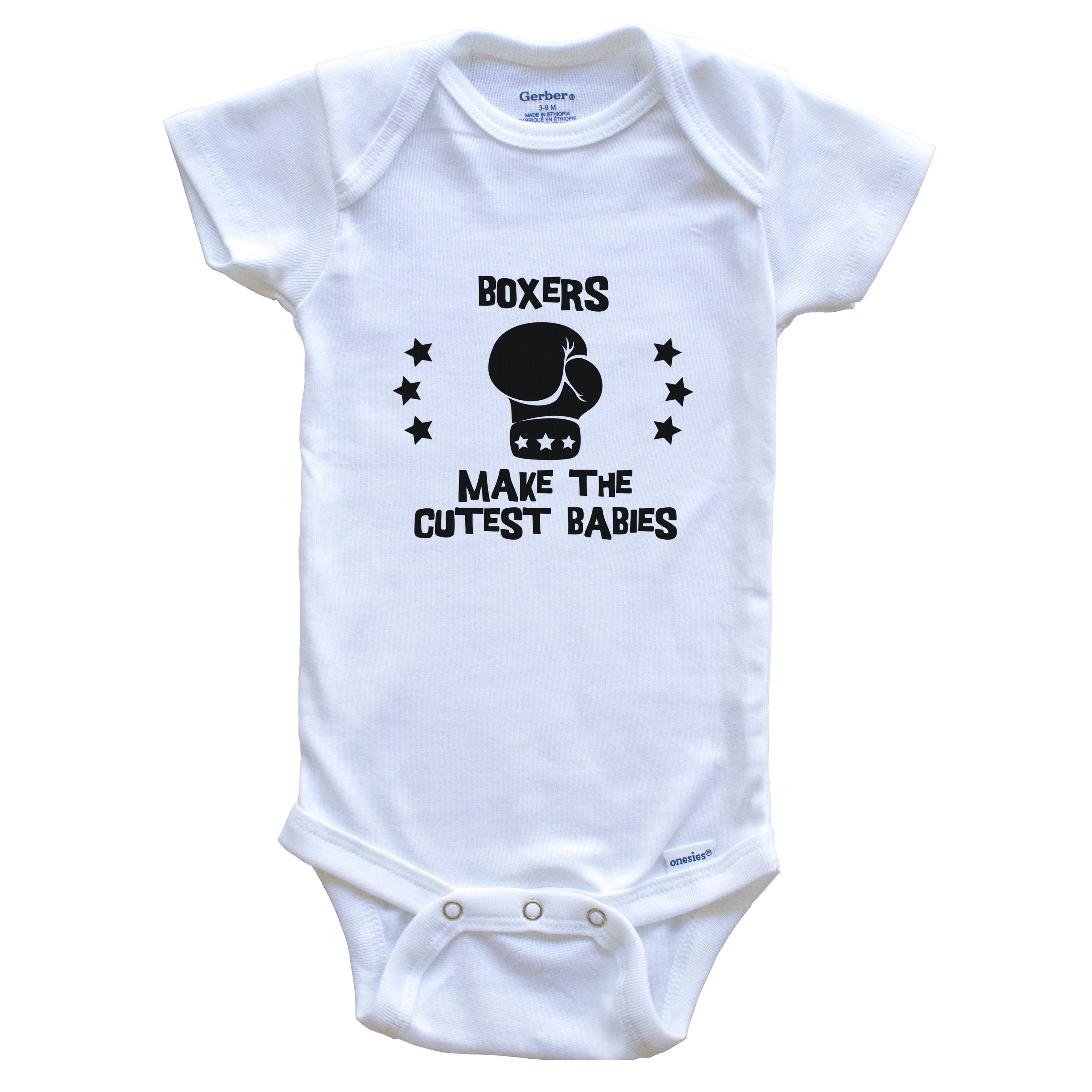Boxers Make the Cutest Babies Funny Boxing Baby Bodysuit, 6-9 months ...