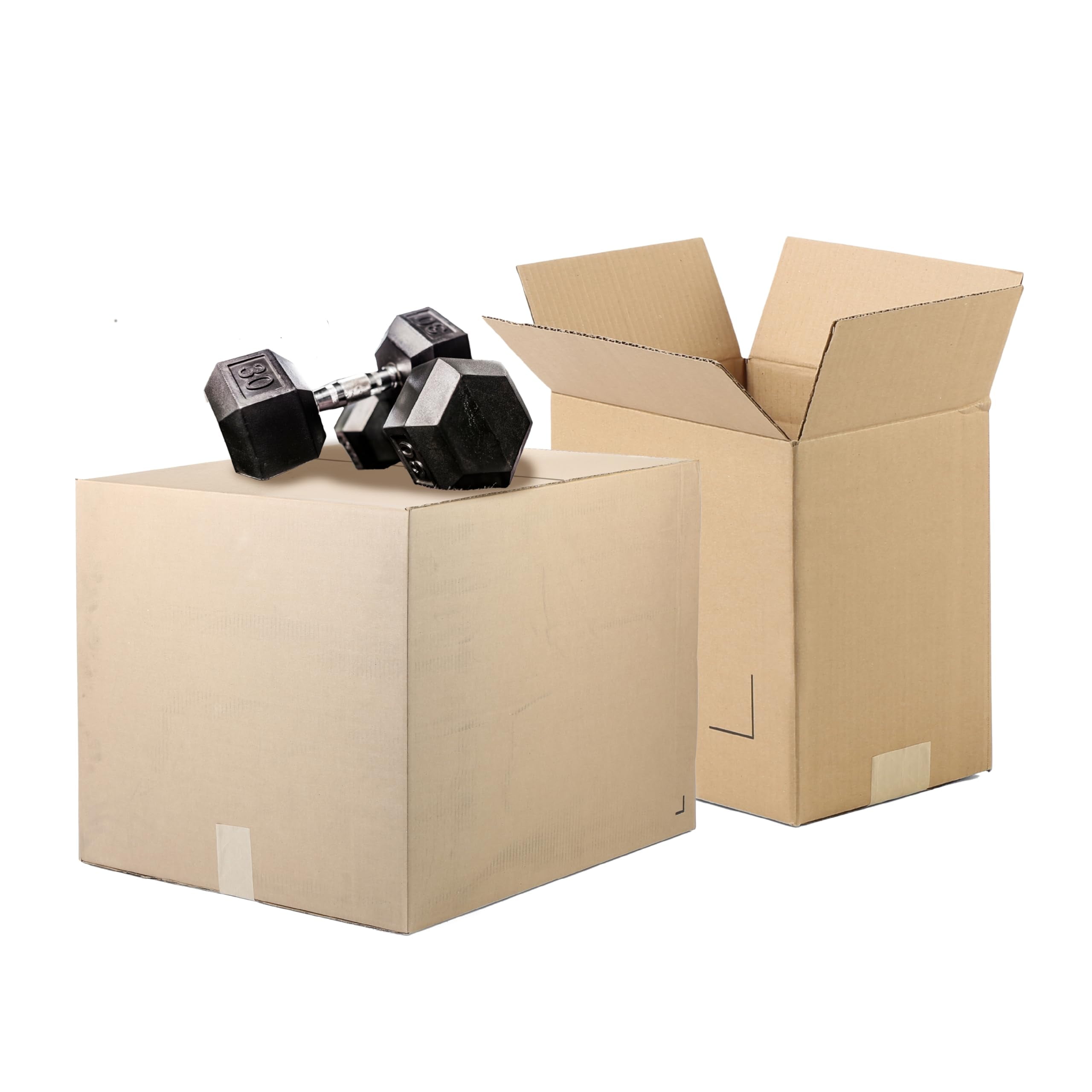 The Boxery 18 x 14 x 10 Inches Heavy Duty Grade ECT44, Brown/Kraft ...