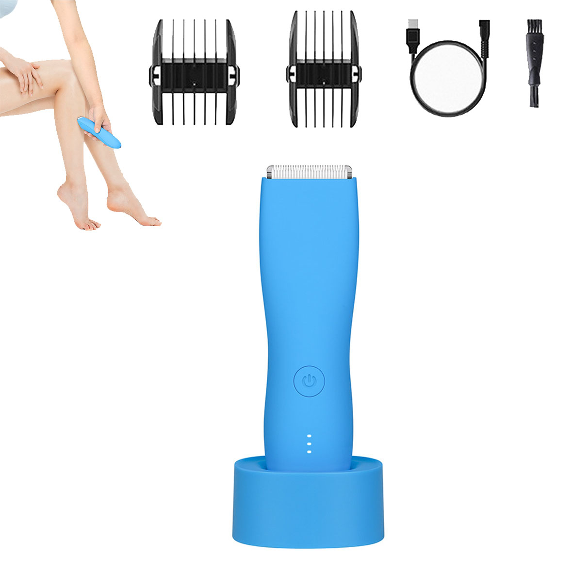 Boxhero Trimmer, Waterproof Wet/Dry Body Shaver Groomer, Body Hair ...