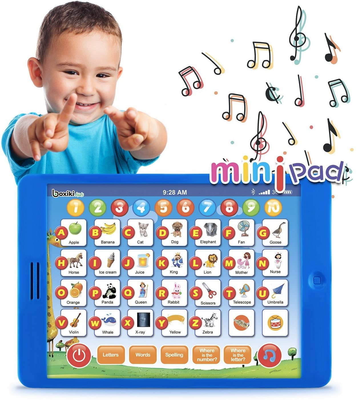 Boxiki Kids Learning Pad - Early Child Development Toy with 6 Games for ...