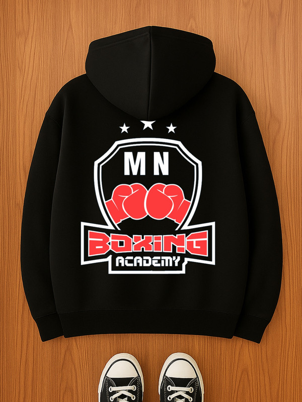 Boxing Academy Hoodie graphic hoodies Exercise men sweater hoodie black ...