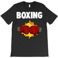 Boxing All Day Funny Women's Boxing Glove Sports Lover Fighter Graphic ...