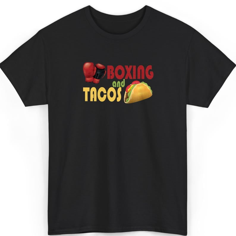 Boxing And Tacos Funny Graphic TShirt Fitness Humor Food Sport Gift,for ...