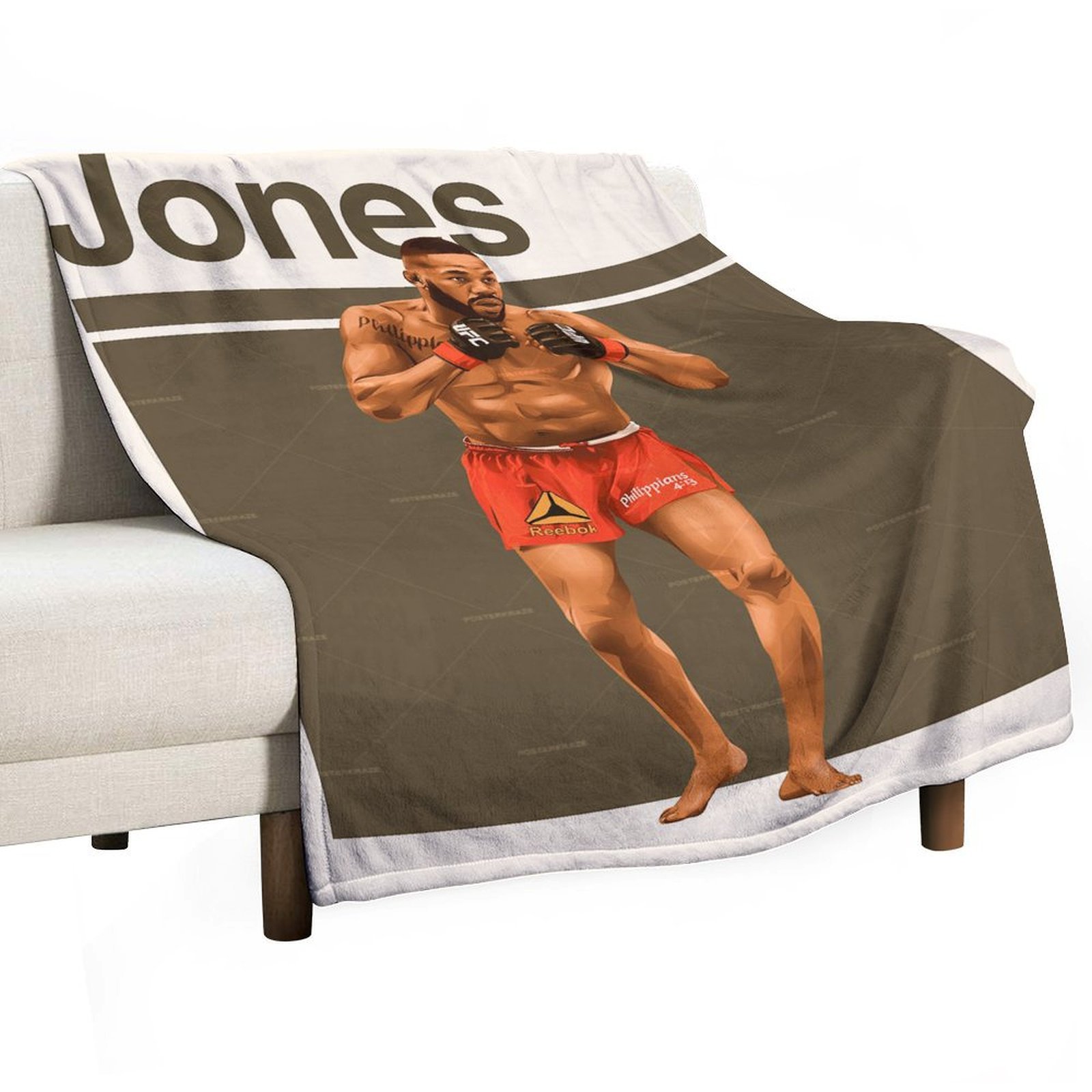 Boxing Athlete Jon Jones Classic Handsome Action Sports Poster Luxury ...