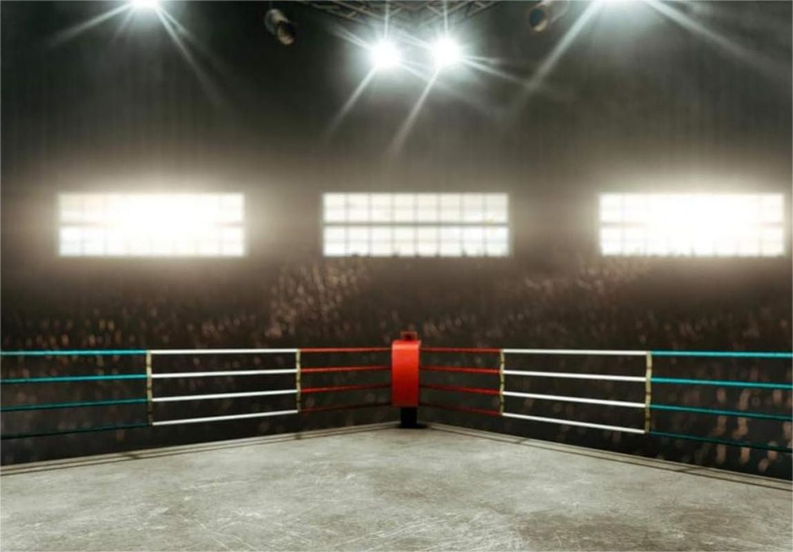 Boxing Baby Shower Backdrop Blue Pink Gender Reveal Backdrop Boy or ...