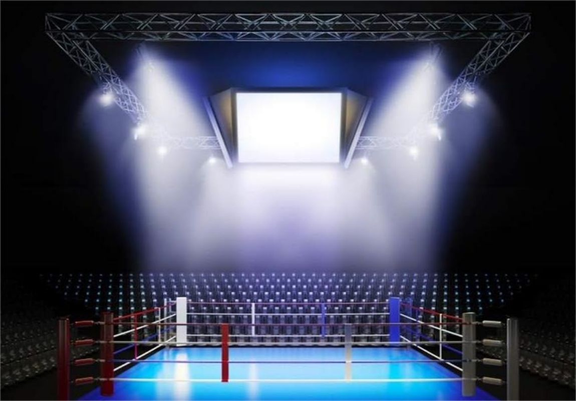 Boxing Backdrop Photography Boxing Ring Circle Prize Ring Arena ...