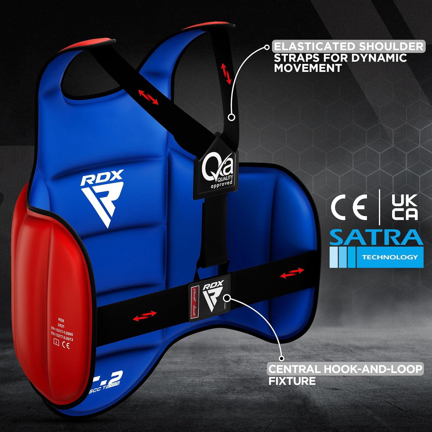 Boxing Body Protector Reversible, Kickboxing MMA Muay Thai Chest Guard ...