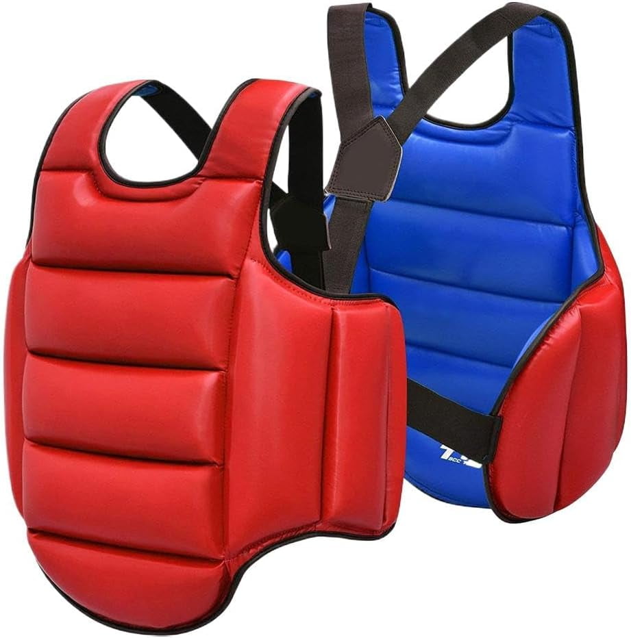 Boxing Body Protector Reversible, Kickboxing Thai Chest Guard, Sparring ...