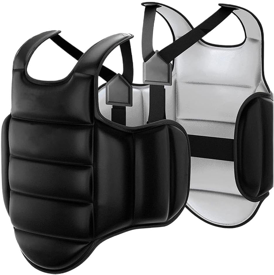 Boxing Body Protector Reversible, Kickboxing Thai Chest Guard, Sparring ...