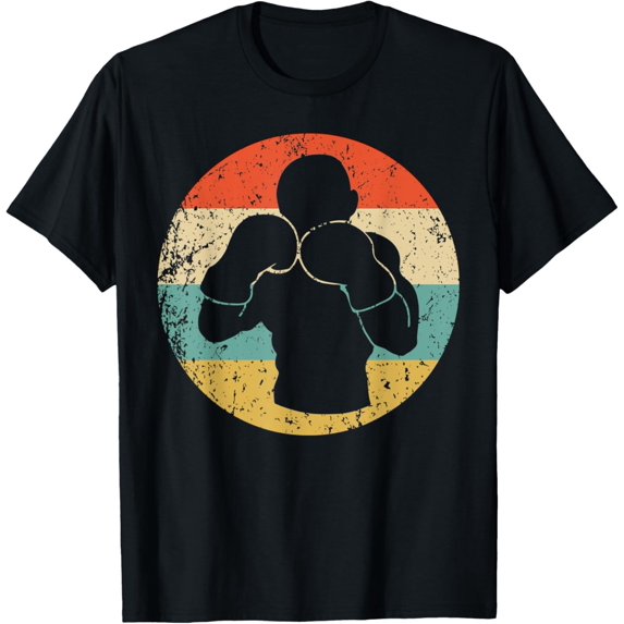 Boxing Boxer Silhouette Retro Sports T-Shirt men and women can wear ...