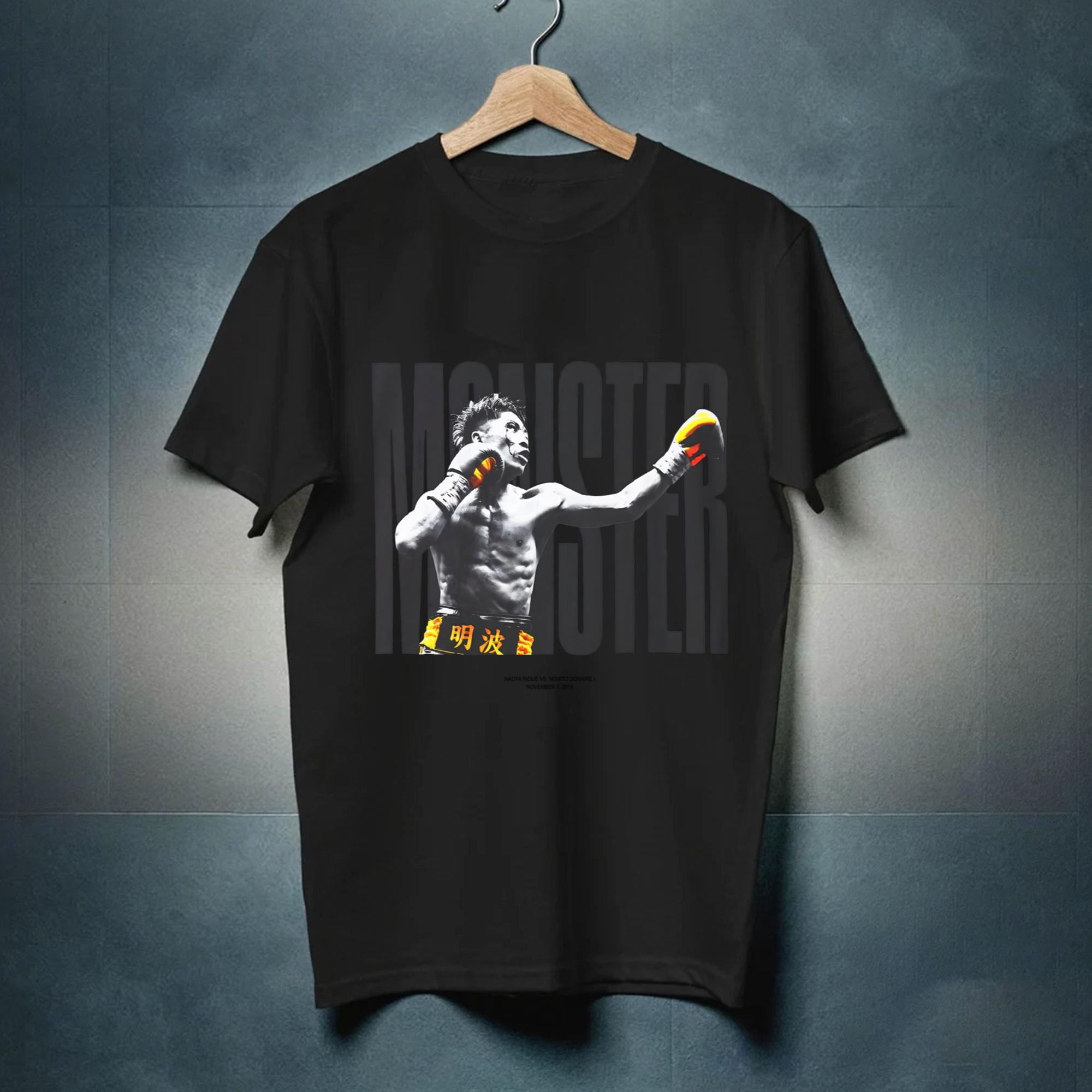 Boxing Champion Graphic Shirt Fight Night Shirt Featuring Japanese ...