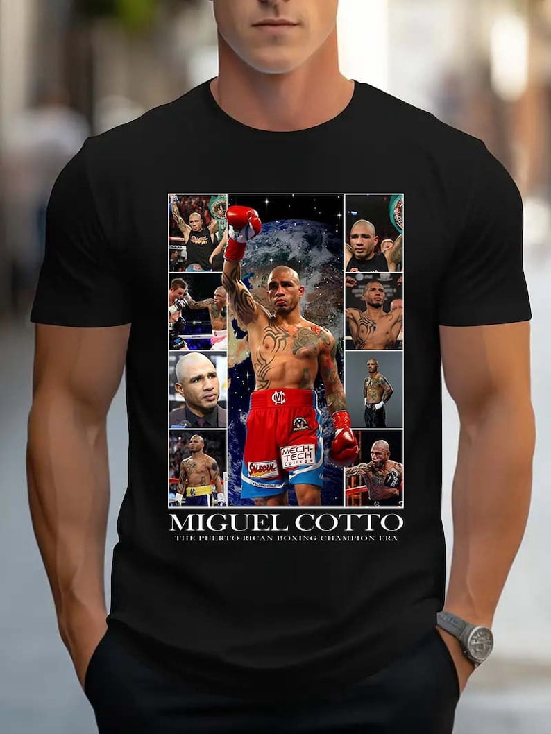 Boxing Champion Miguel Cotto Puerto Rican Boxing Shirt Vintage Tshirt ...