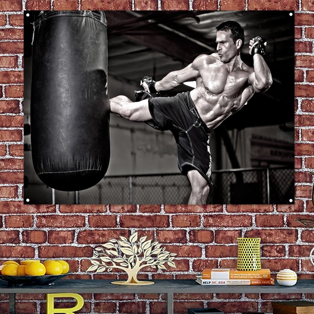 Boxing Combat Sports - Bodybuilding Sports Motivational Wall Art Poster ...