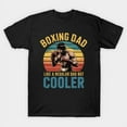Boxing Dad Like A Regular Dad But Cooler Fathers Day Funny Artwork ...