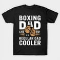 Boxing Dad Like A Regular Dad But Cooler Fathers Day Funny Artwork ...