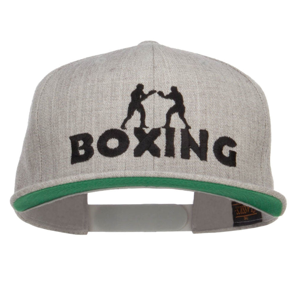 Boxing Embroidered Snapback Cap - Heather OSFM - Walmart.com
