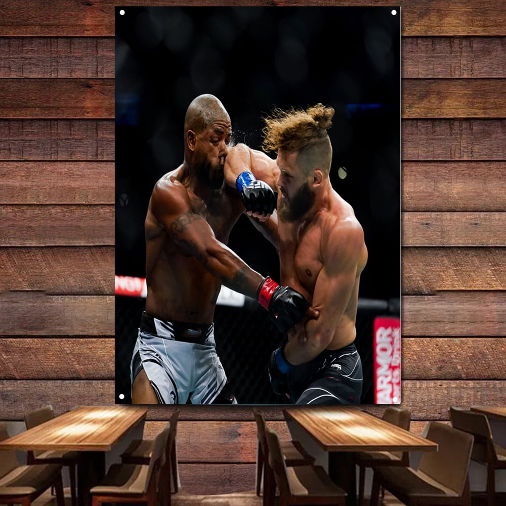 Boxing Fight Scene Art Poster Wall Charts, Combat Sports Wall Art ...
