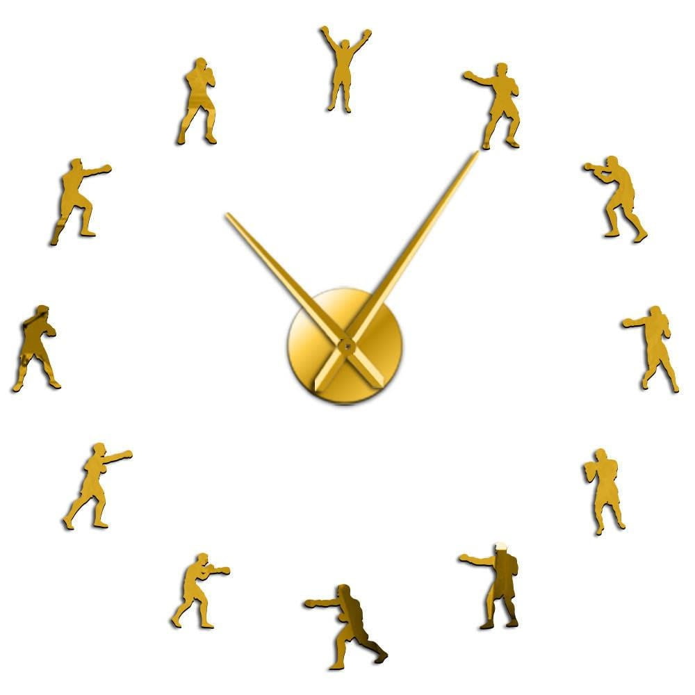 Boxing Fighting Game DIY Wall Clock Sport Theme Gym Wall Art Decor ...