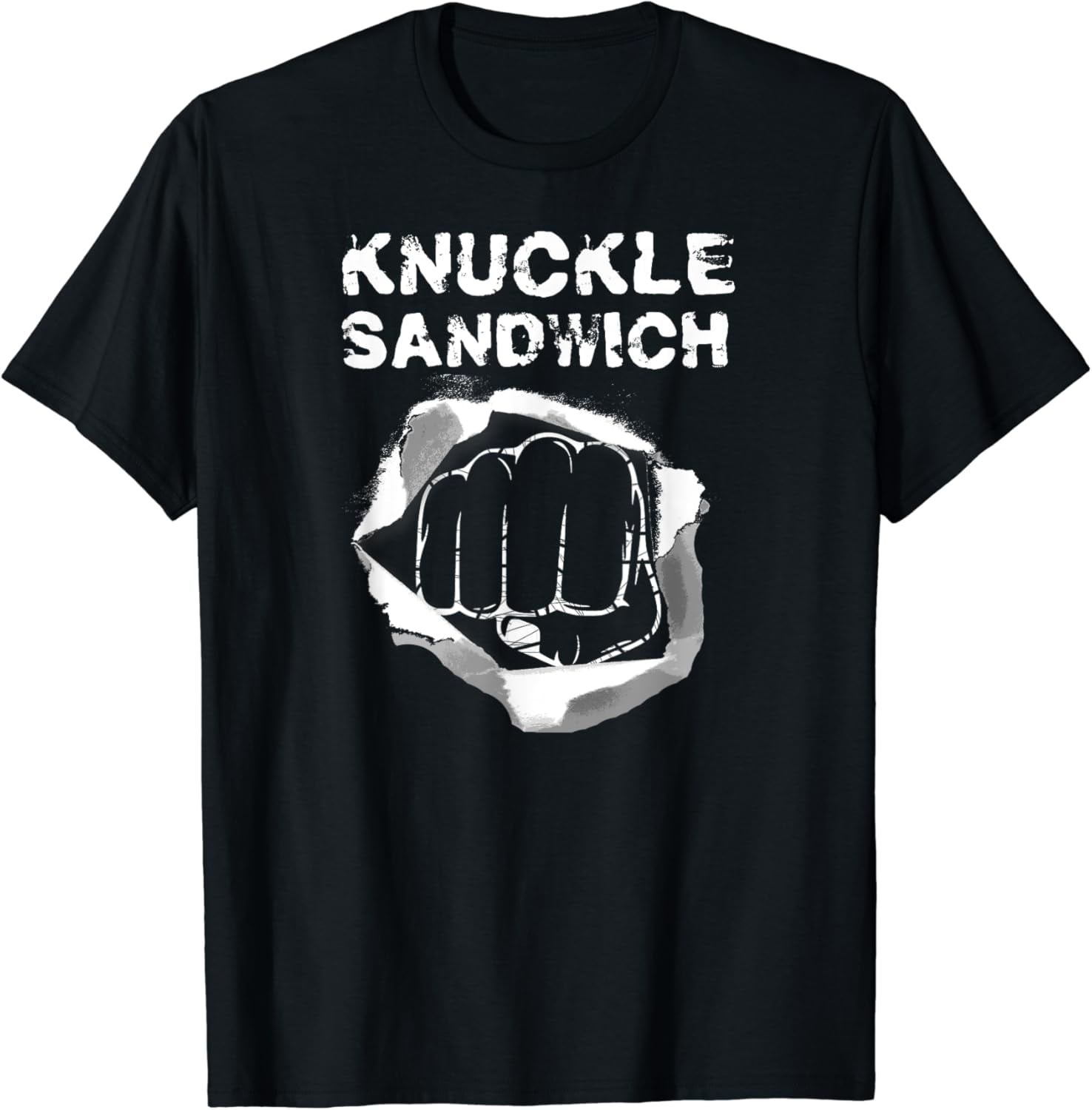 Boxing Fist Punch Knuckle Sandwich Funny Creative Graphic T-Shirt Boxer ...