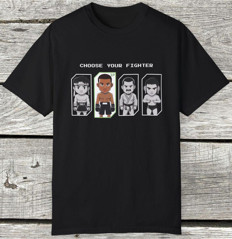 Boxing Gaming Shirt Martial Arts Gift Choose Your Fighter - Walmart.com