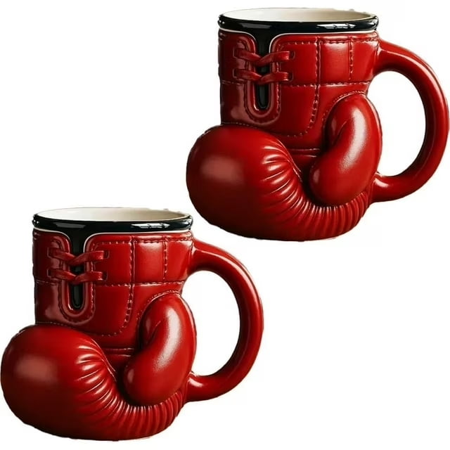 Boxing Glove Mug Boxing Cup 3D Red Boxing Coffee Mug With Handle Funny ...
