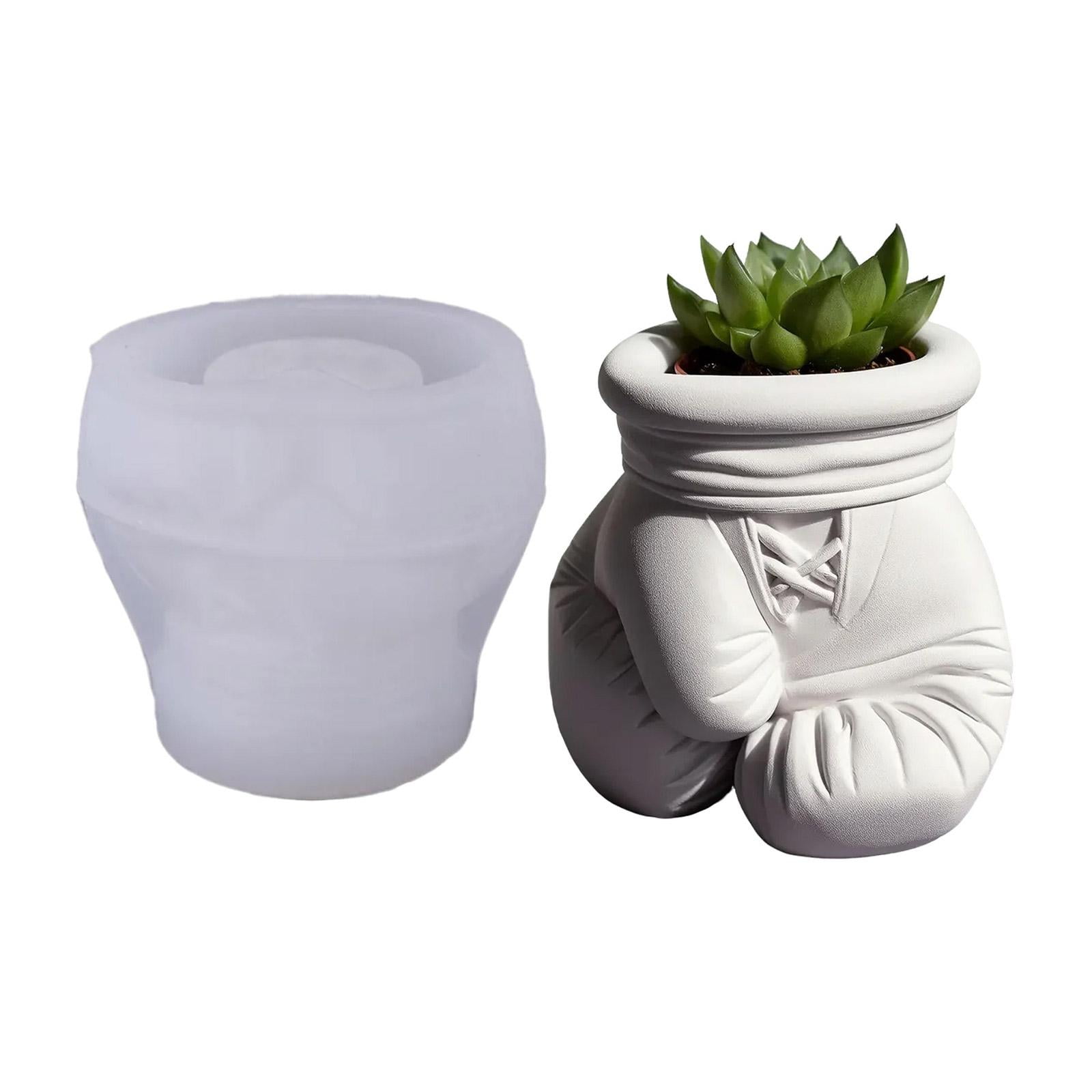 Boxing Glove Shaped Silicone Mold For Resin Planter Concrete Crafts ...