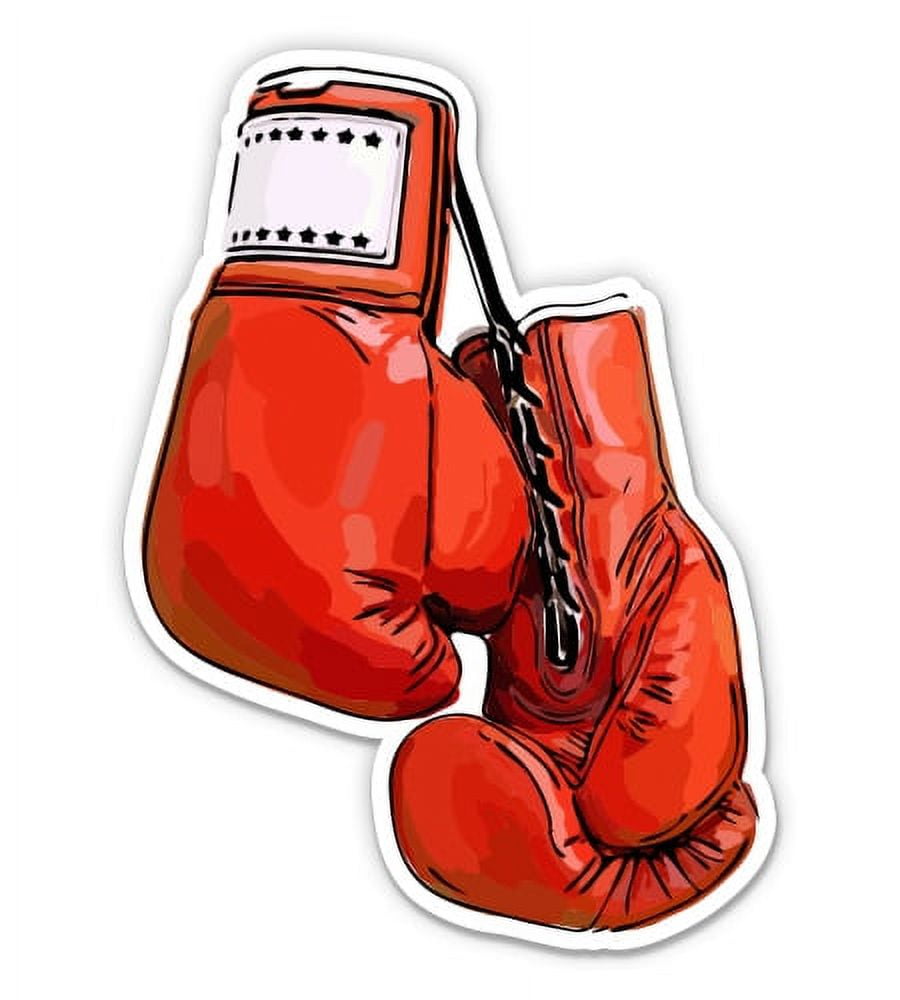 Boxing Gloves - 12" Vinyl Sticker Waterproof Decal - Walmart.com