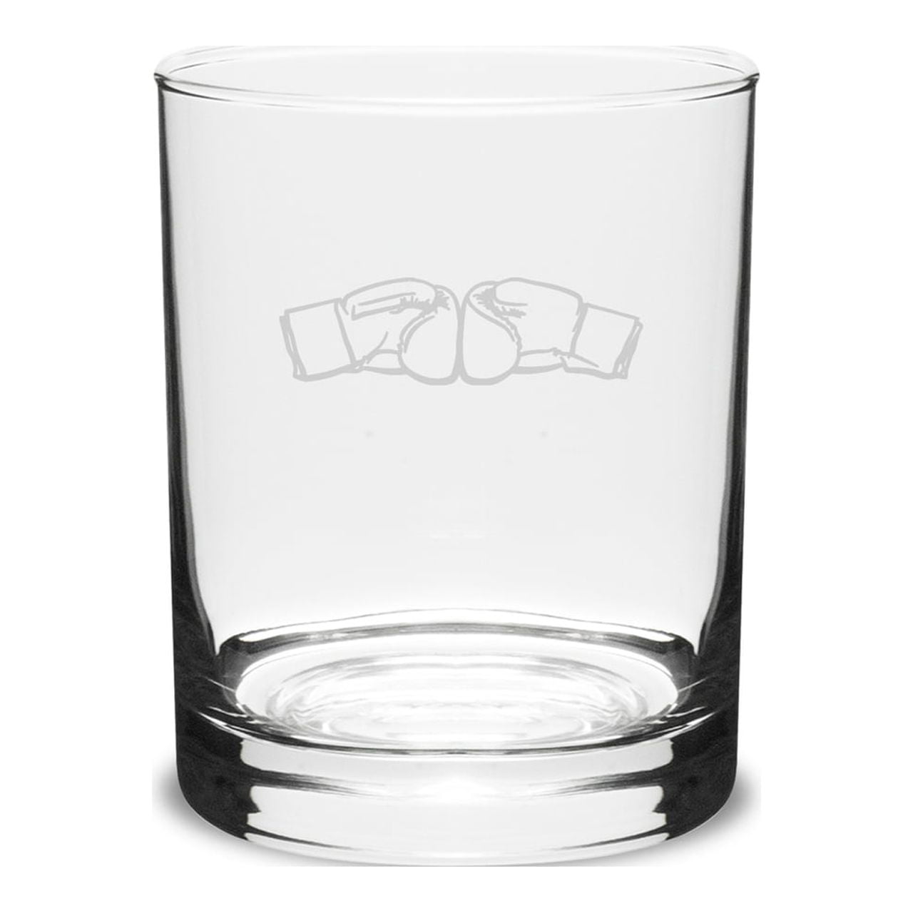 Boxing Gloves 14 oz. Deep Etched Double Old Fashion Glass - Walmart.com