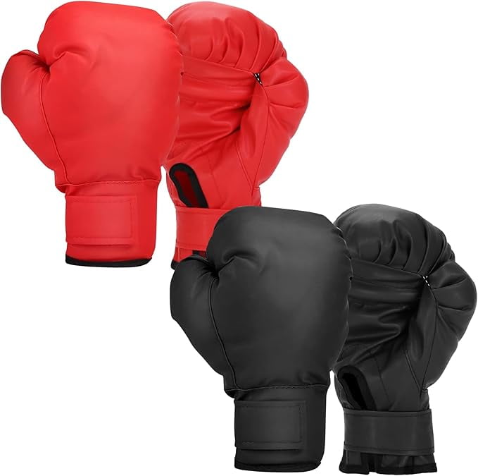 Boxing Gloves, 2 Pair Boxing Gloves for Beginners and Children ...