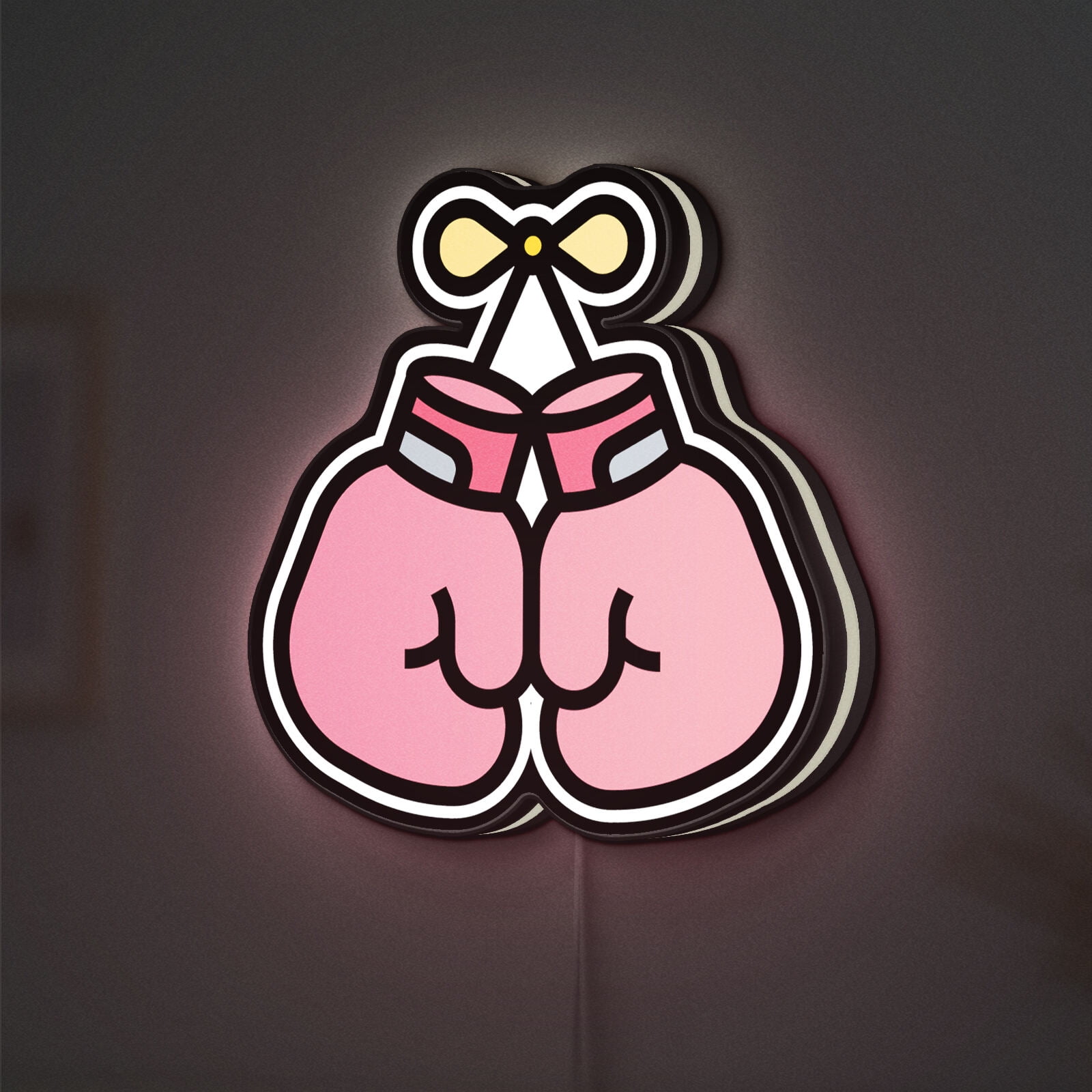 Boxing Gloves 3D Novelty Light Box for Fighters and Sports Decor ...