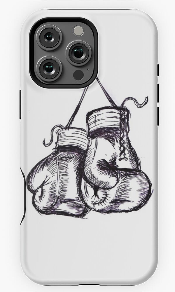 Boxing Gloves Sports Phone Case Compatible with iPhone 11 to 16 Pro Max ...