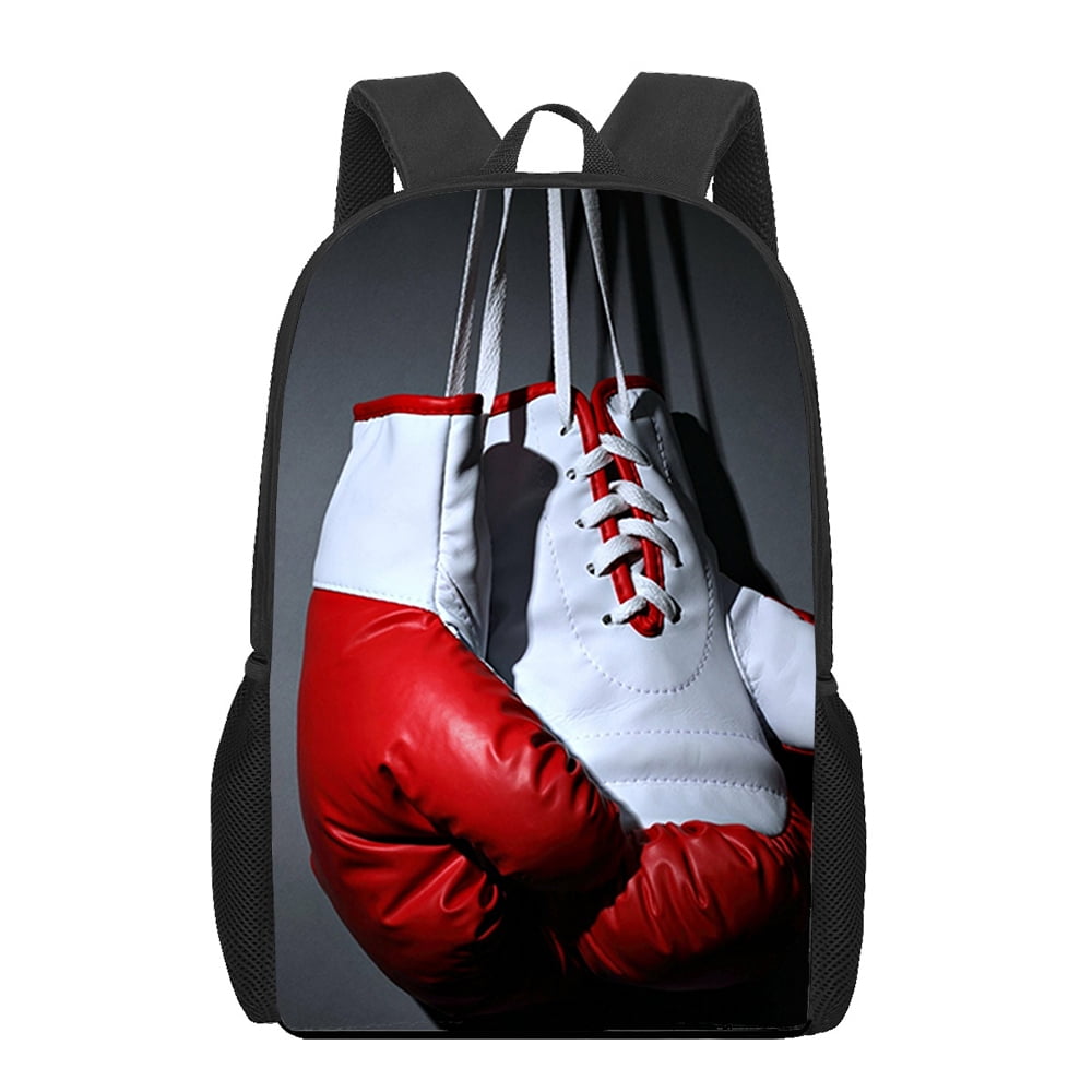 Boxing Gloves Style 3D Print Bag for Teenager Primary s Backpack ...