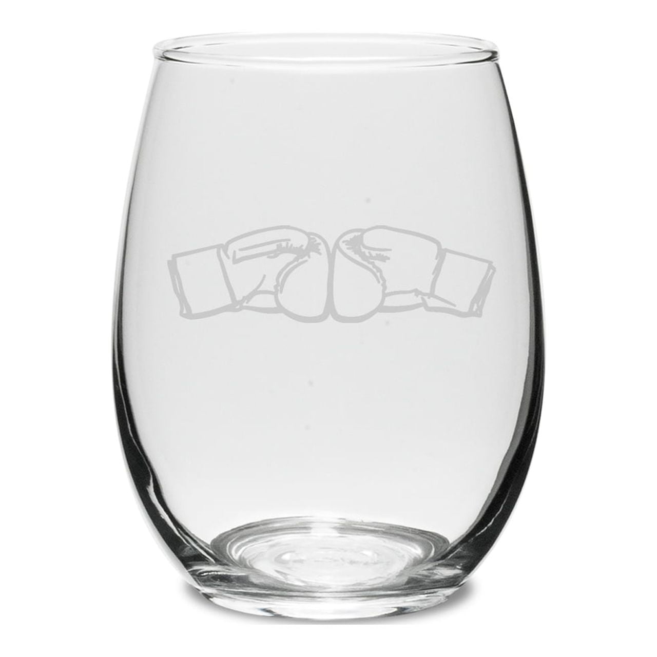 Boxing Gloves Swing 15 oz. Deep Etched Stemless Wine Glass - Walmart.com