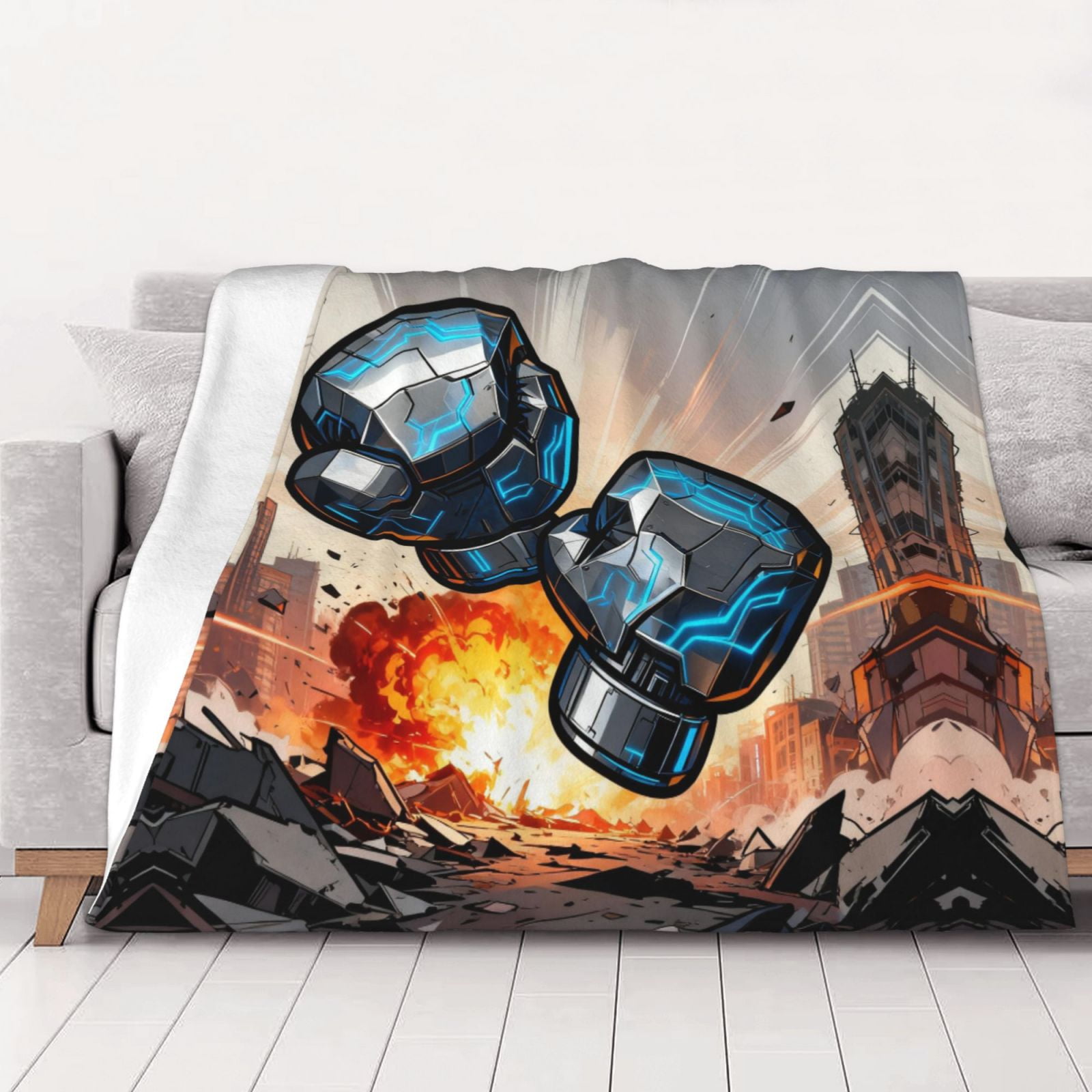 Boxing Gloves Throw Blanket Warm Camping Outdoor Light Weight Cozy ...