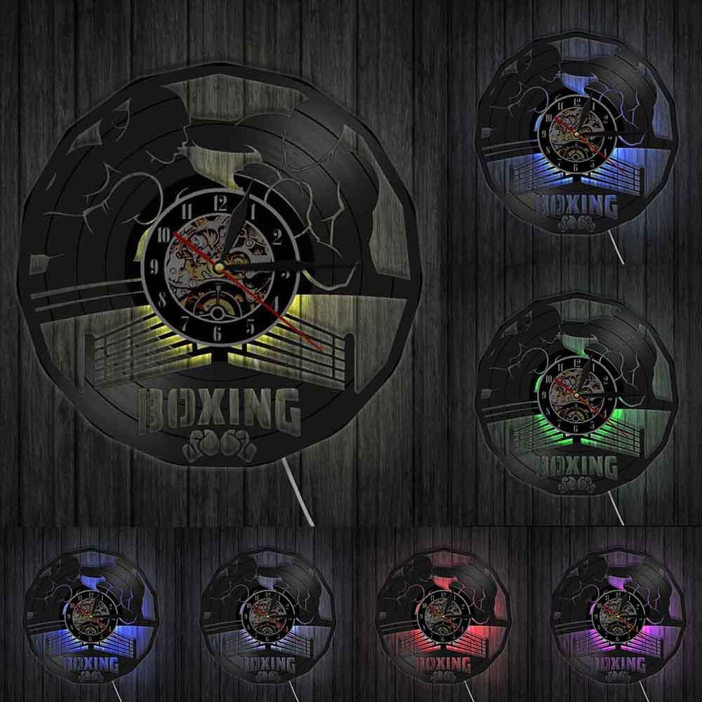 Boxing Gym Sign Boxing Martial Arts Wall Clock Madville Wall Decor ...