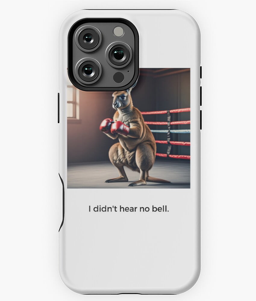 Boxing Kangaroo Funny Australian Art Phone Case for iPhone 16 15 14 13 ...