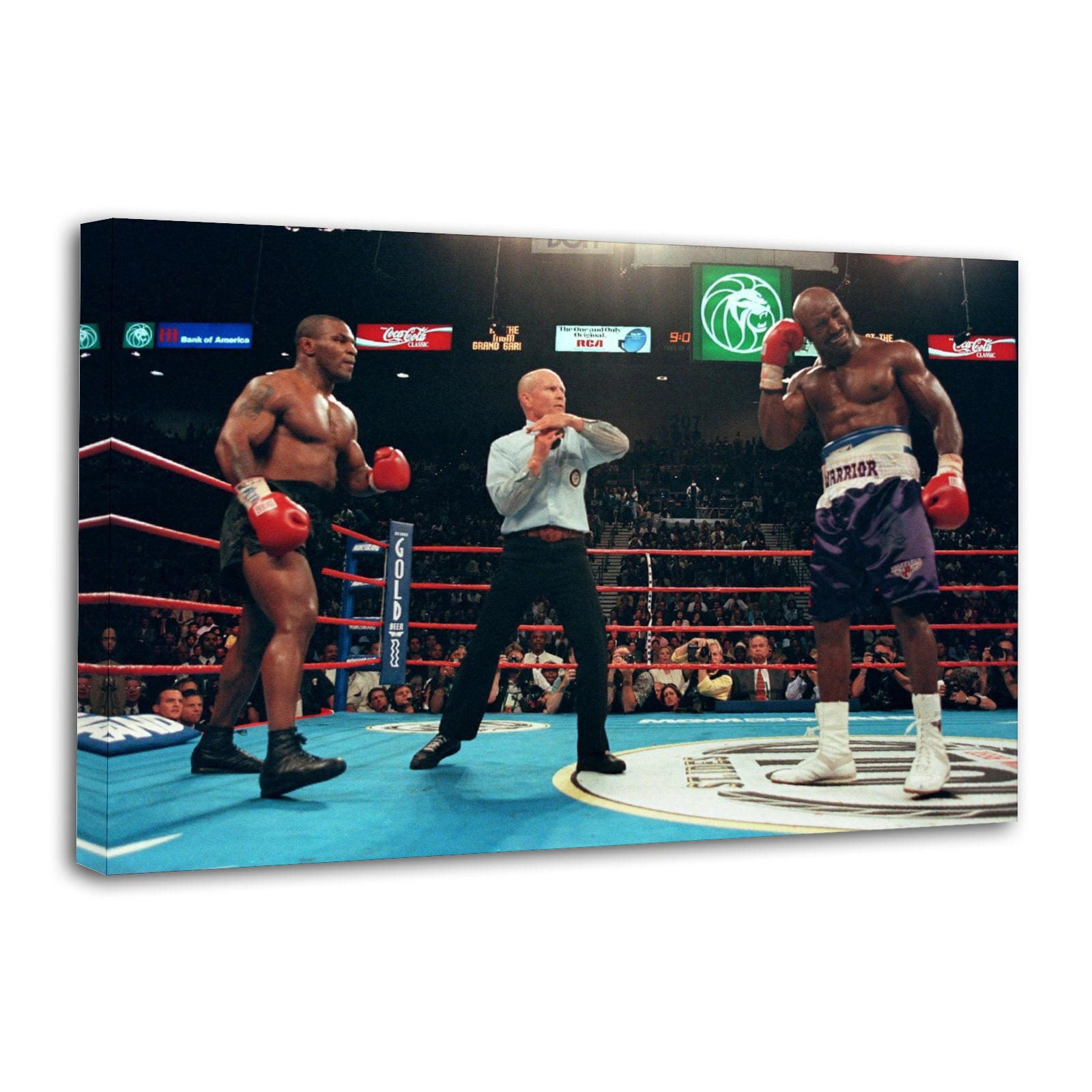 Boxing Legends Tyson And Evander Holyfield Canvas Art Poster and Wall ...
