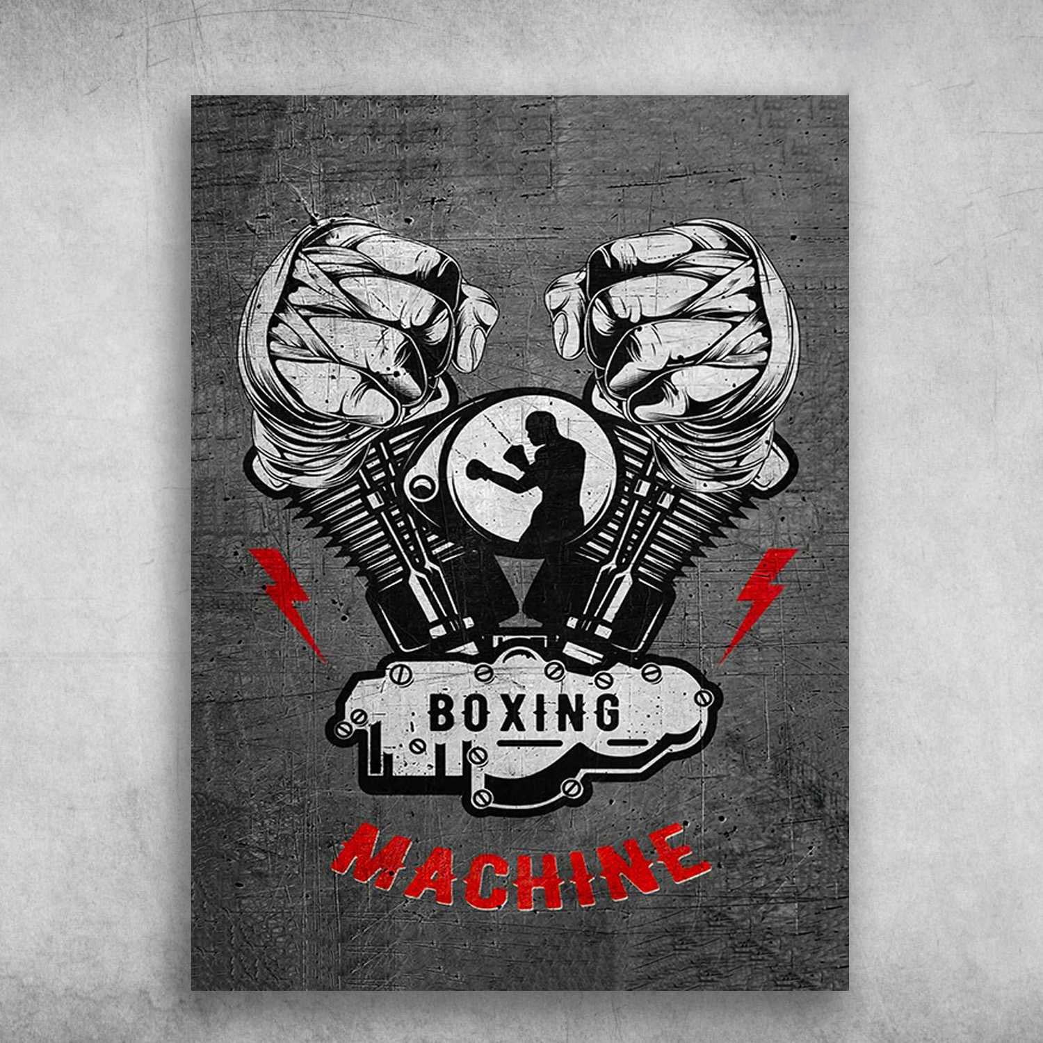 Boxing Machine, Boxing Man, Boxing Room Poster 16 x 24 Inch Poster ...