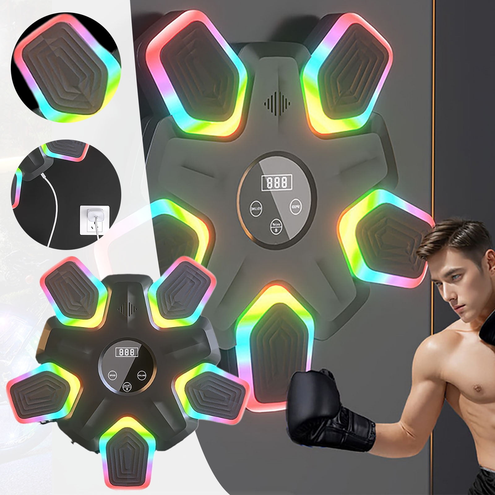 Boxing Machine, Smart Music Boxing Machine With Boxing Gloves, Music ...