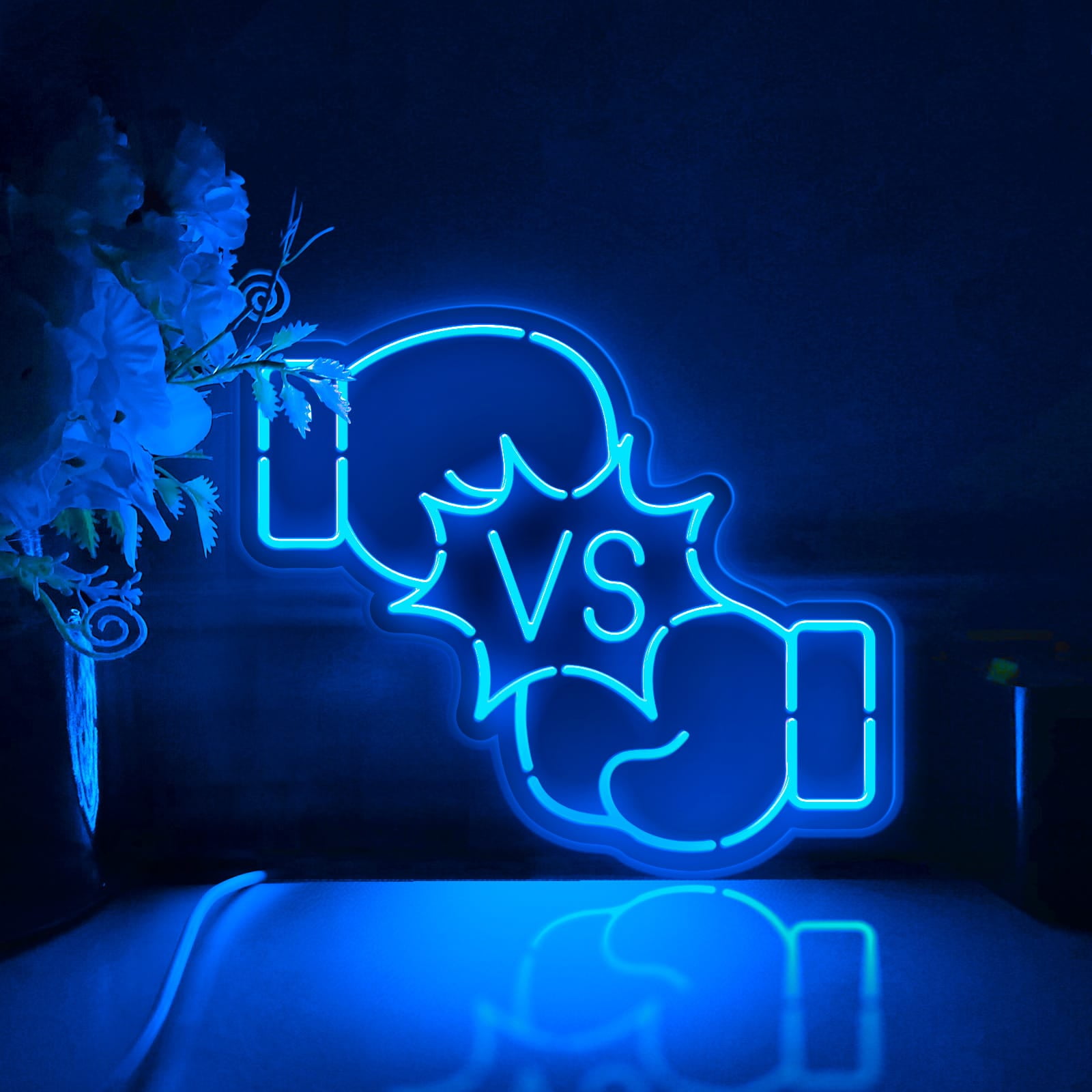Boxing Match Opponent Led Light Box, Dimmable Neon-Like Light Signs USB ...