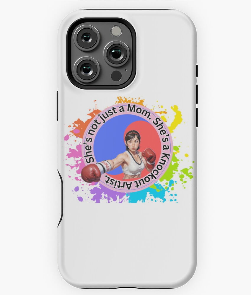 Boxing Mom Knockout Artist Mother's Day Phone Case for iPhone 16 15 14 ...