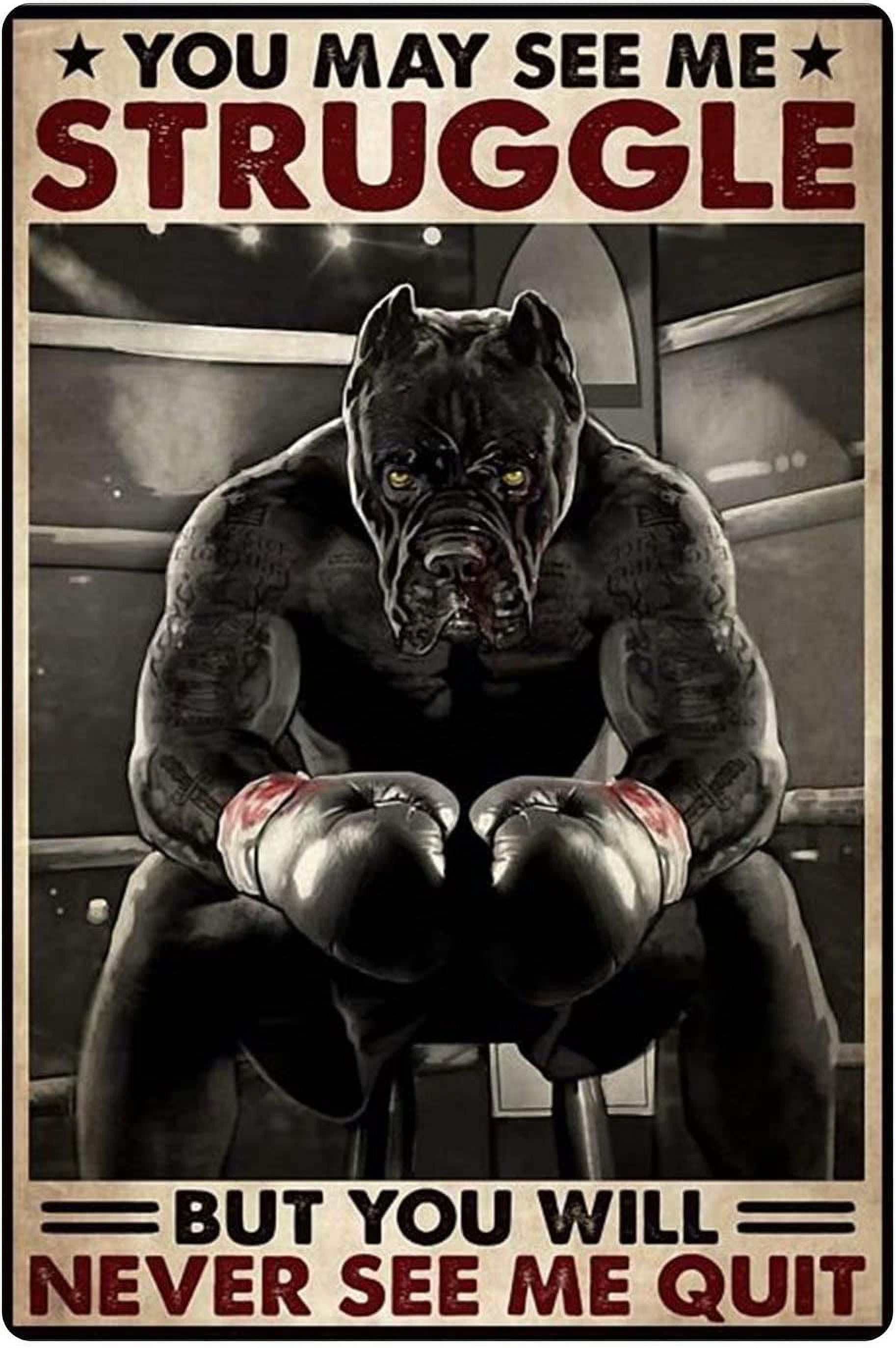 Boxing Pitbull Diamond Art Kits for Adults,You May See Me Strucgle DIY ...