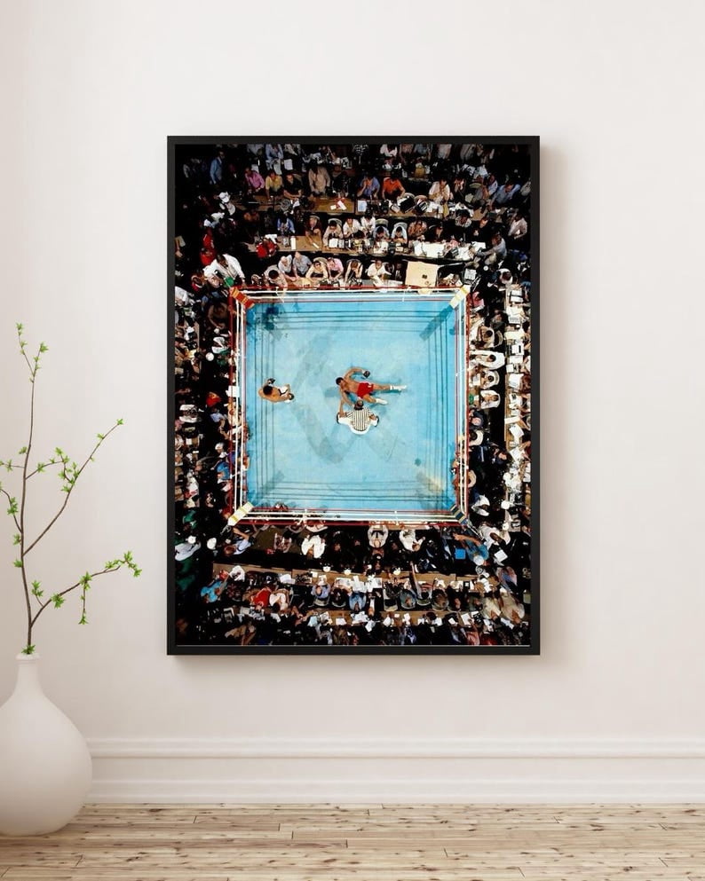 Boxing Poster, Muhammad Ali vs. George Foreman, Rumble In The Jungle ...