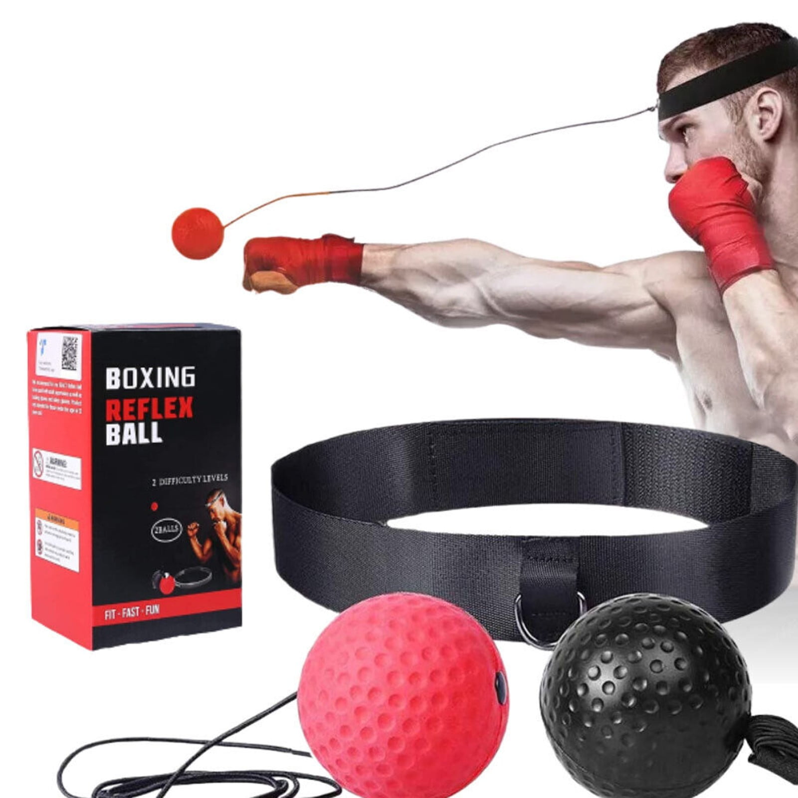 Boxing Reflex Ball Headband | Boxing Stress Relief, Speed Hand Eye ...