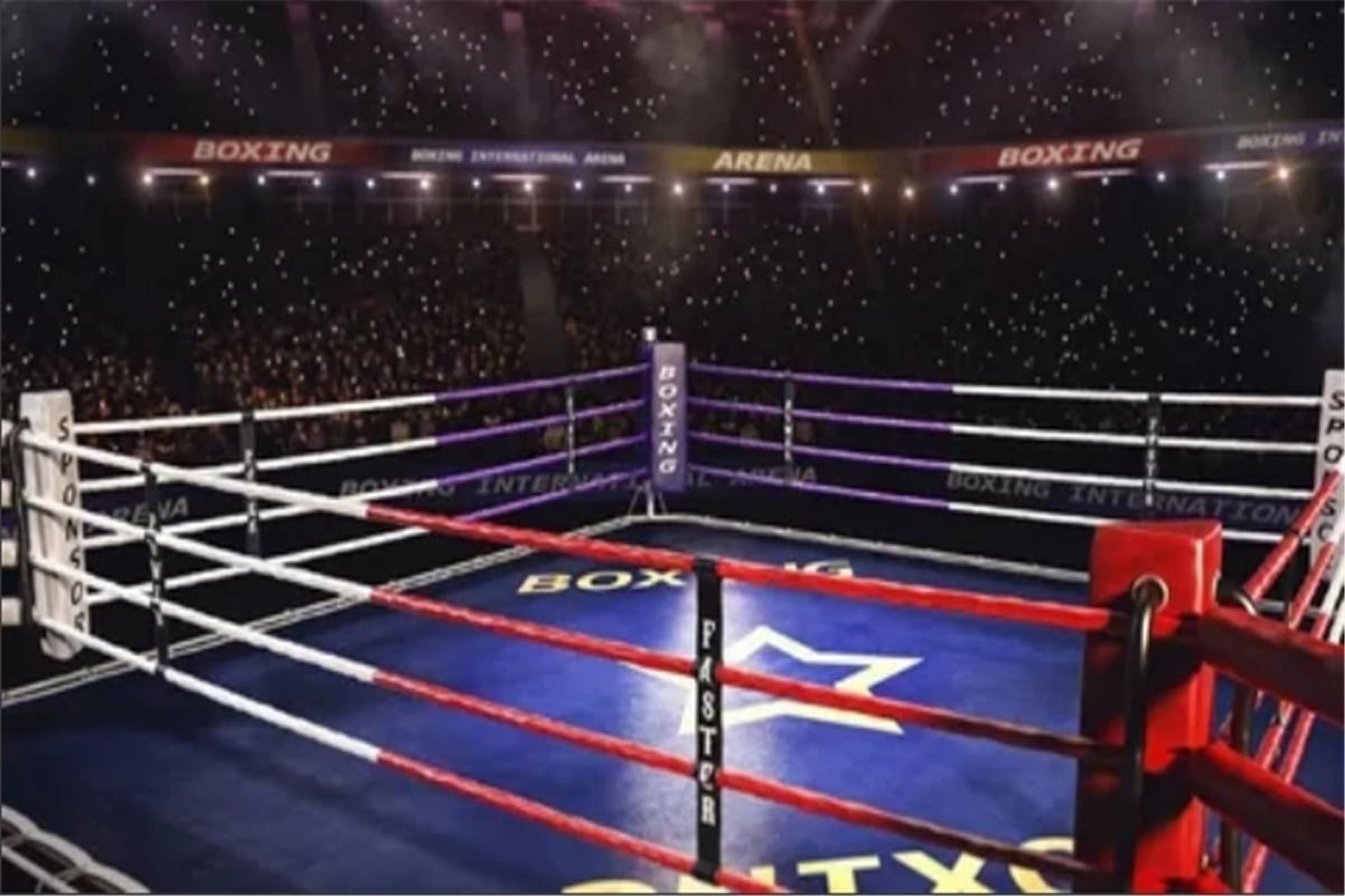 Boxing Ring Photography Backdrop Match Stage Spotlights Interior ...