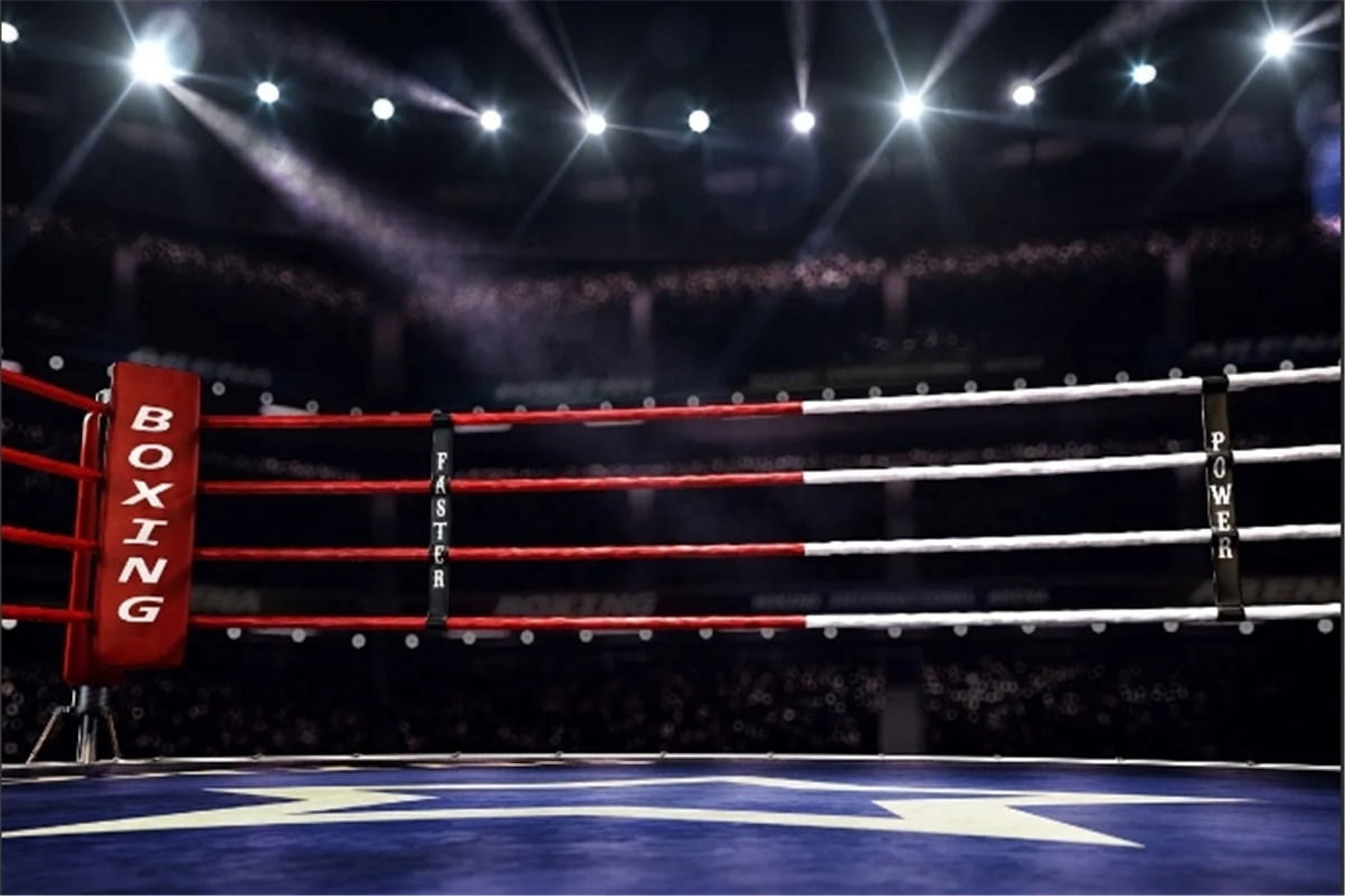 Boxing Ring Photography Backdrop Match Stage Spotlights Interior ...