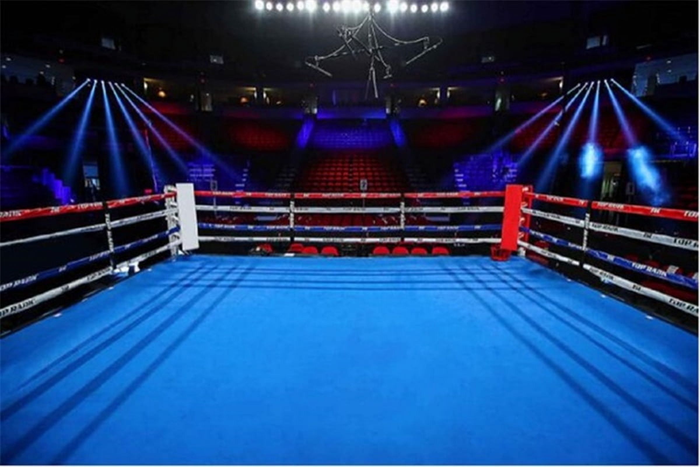 Boxing Ring Photography Backdrop Match Stage Spotlights Interior ...